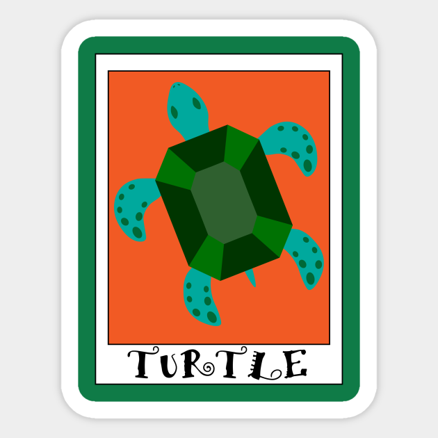 The Turtle Tarot Card - The Turtle Tarot Card - Sticker | TeePublic